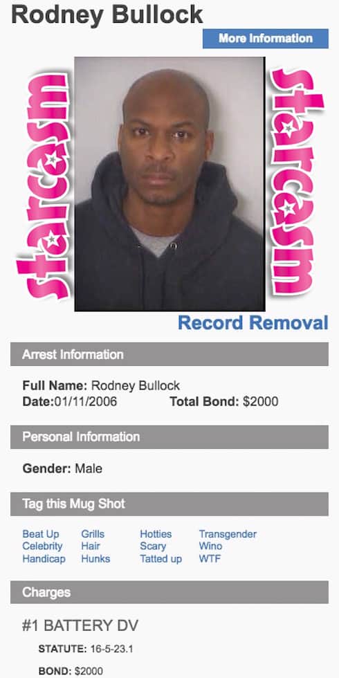 MUG SHOTS LHHATL cast member Rod Bullock twice arrested for assault ...
