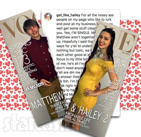 UNEXPECTED Matthew and pregnant Hailey 2 break up again: ‘We are ...