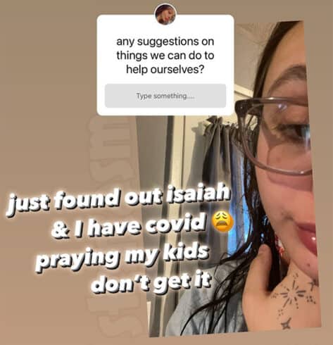 UNEXPECTED Lexus Scheller has COVID, worried about newborn Amethyst and ...