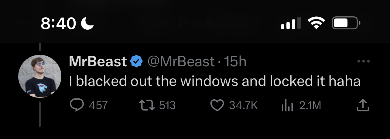 Mr. Beast bought a grocery store and locked a man inside, now he’s ...